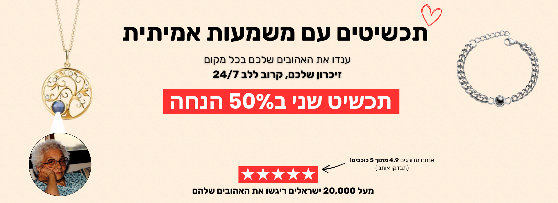 תכשיטים עם תמונה מוצפנת | צמידים ושרשראות – Remora Israel